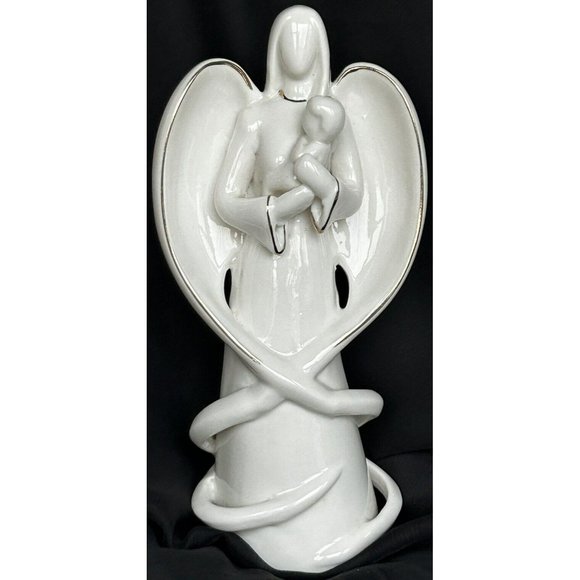 Unbranded | Accents | Porcelain White Filigree Unique Design Angel Baby ...